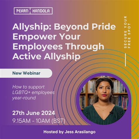 New Webinar Allyship Beyond Pride Pearn Kandola
