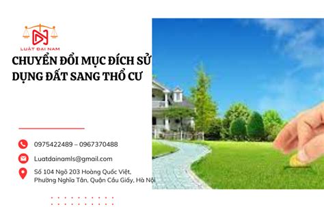 Chuyển đổi mục đích sử dụng đất sang thổ cư