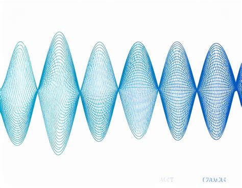 Abstract Representation Of Sound Waves Transforming From Sharp Jagged Lines To Smooth