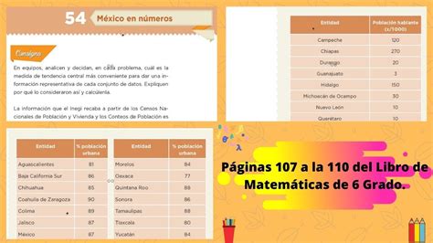 Libro Resuelto De Matematicas 6 Grado Paginas 107 A La 110 Del Libro