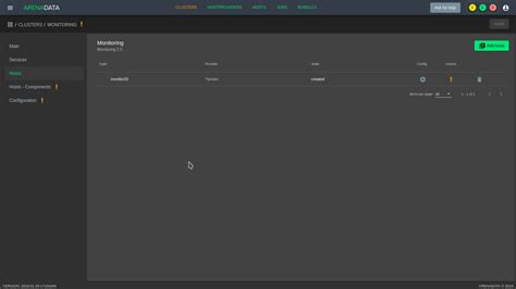 Установка кластера мониторинга с помощью Adcm — Arenadata Documentation