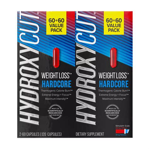 Hydroxycut Hardcore Scientifically Tested Energy And Weight Loss Pills