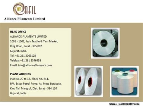 Partially Oriented Yarn Supplier Of Polyester Yarn Ppt