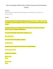 Determining Undefined Values Rational Expression And Course Hero