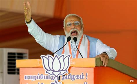 Crossed Limits Pm Modi Hits Out At Dmk Over China Rocket Advertisement