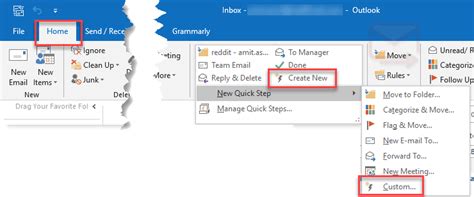 Outlook Quick Steps Template Wisekasap