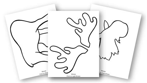 Printable Moose Outline