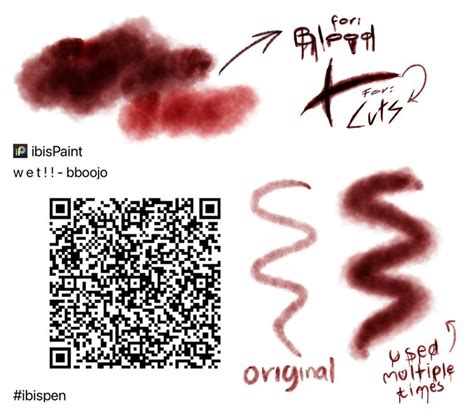Ibis Paint X Blood Brush Paint Brush Drawing Brush Drawing Art Brushes