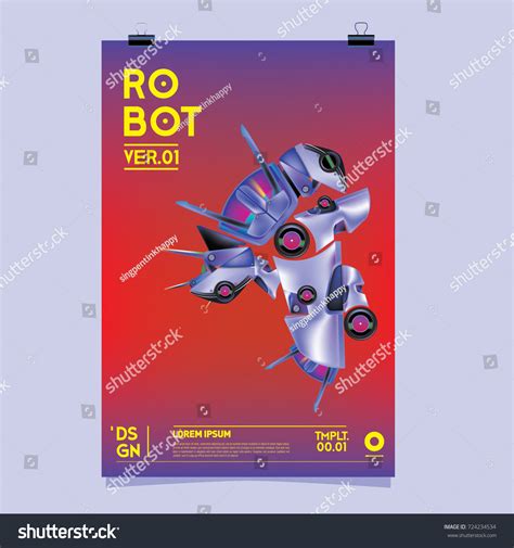 Vector Realistic Robot Illustration Robot Toys Vector De Stock Libre