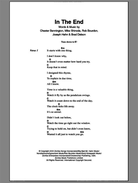 Crawling Guitar Chords
