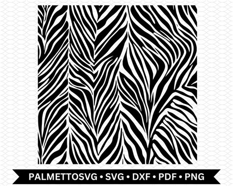 Zebra Print Pattern Svg Zebra Print Dxf File Zebra Print Cut File