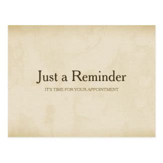 Appointment Reminder Postcards Zazzle