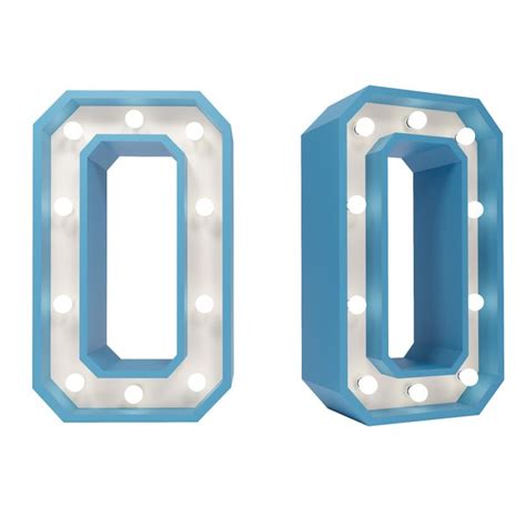 Marquee Number Zero Led Glow Sign 3dmodel 3d Turbosquid 1973022