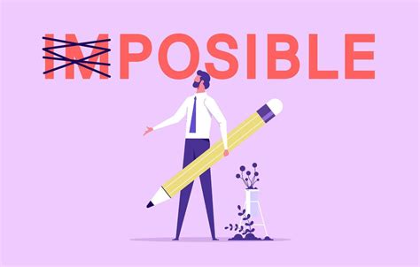 Make It Possible Erase Im Word From Impossible And Believe We Can Do