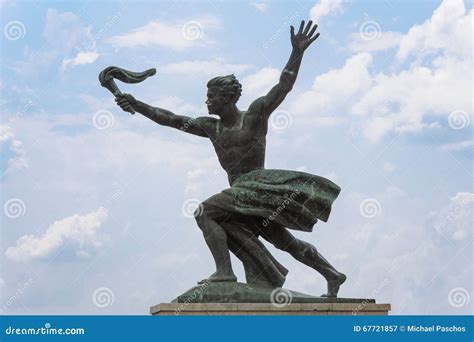 Statue Of A Torch Bearer Stock Image Image Of Citadel 67721857