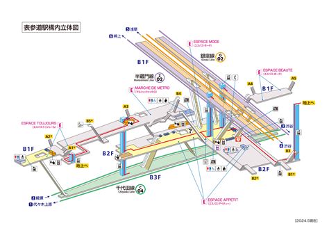 表参道駅 地図構内図 スムーズメトロ