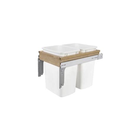 Rev A Shelf WCTM Face Frame Cabinet Polymer Double Pull Out Waste Container