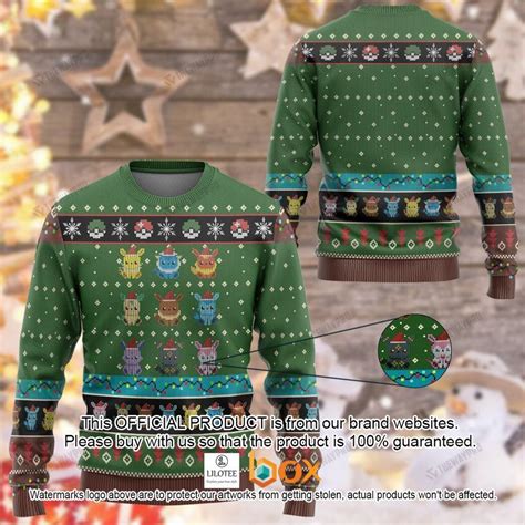 Hot Eevee Evolution Green Sweater Boxbox Branding Luxury T Shirts