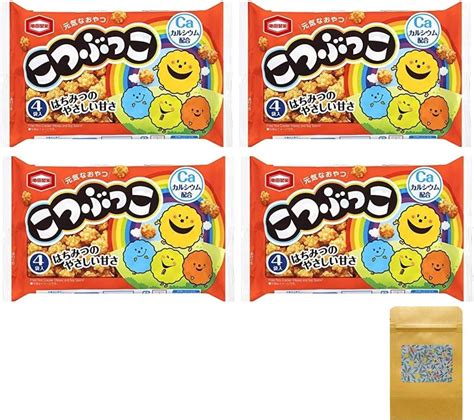 Amazon 亀田製菓 こつぶっこ 110g × 4袋 ＆ 当店オリジナル食品ジップ袋付き ノーブランド品 せんべい・米菓 通販