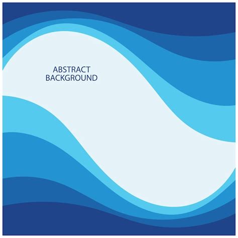 Ilustração de estoque de design plano de fundo abstrato de onda azul