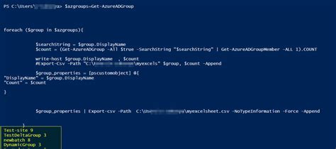 Powershell Export Count Of Groups Members To Excel Stack Overflow