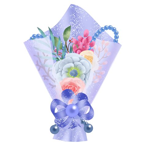 Ramo De Flores Acuarela Ilustración 12001742 Png