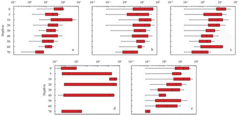 Vertical Distribution Of Phytoplankton A Bacillariophyta B