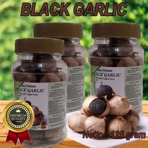Bawang Hitam Tunggal Black Garlic Bawang Lanang Netto 125 Gram Lazada