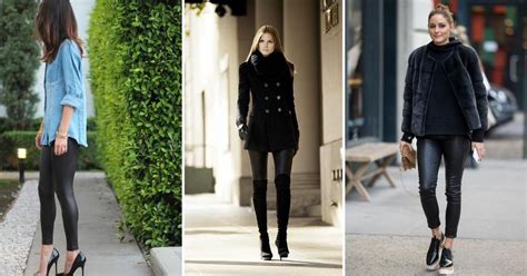 Cómo Combinar Leggins De Cuero 20 Looks Originales Belleza