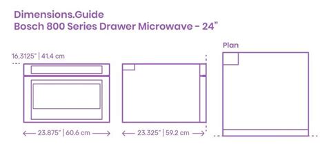 Standard Microwave Dimensions With Drawings