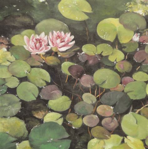 Winterthur Water Lilies By Pat Scarano At ROdney Pratt Framing Gallery