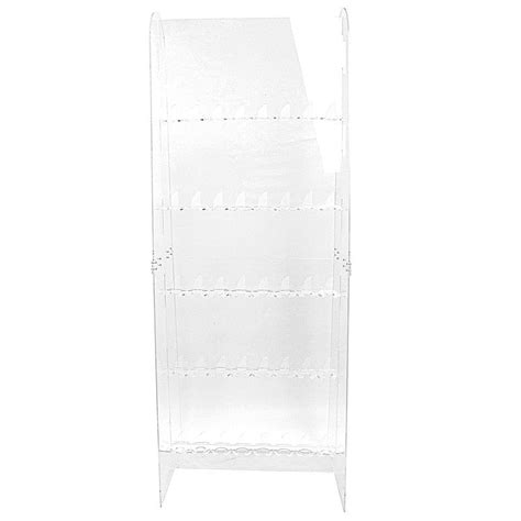 5 Ft Clear 5 Tier Acrylic Wine Glass Rack Champagne Flute Holder Stand