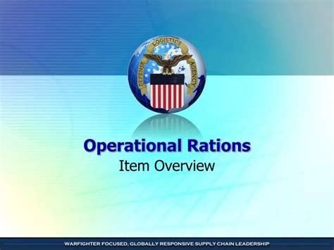 Ppt Operational Rations Powerpoint Presentation Free Download Id 71128