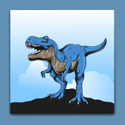 Tyrannosaurus Rex Vector Illustration Full Color 20382000 Vector Art At