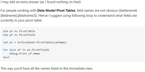 Using Macros To Drill Down On A Data Model Pivot Table R Excel