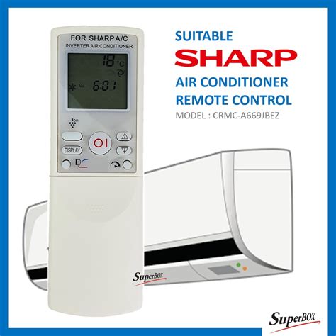 Sharp Replacement For Sharp CRMC A669JBEZ Air Cond Aircond Air