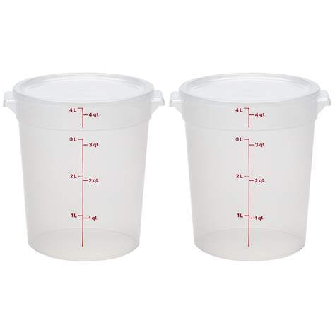 Cambro Food Storage Containers With Lids Bpa Free 4 Quart Food