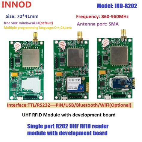 Módulo Rfid Uhf Ardunio Wifi Bluetooth Rfid Uhf Leitor Módulo 915mhz