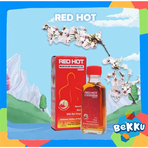 Jual Red Hot Minyak Pijat Otot 30ml Minyak Jahe Merah Pegal Nyeri