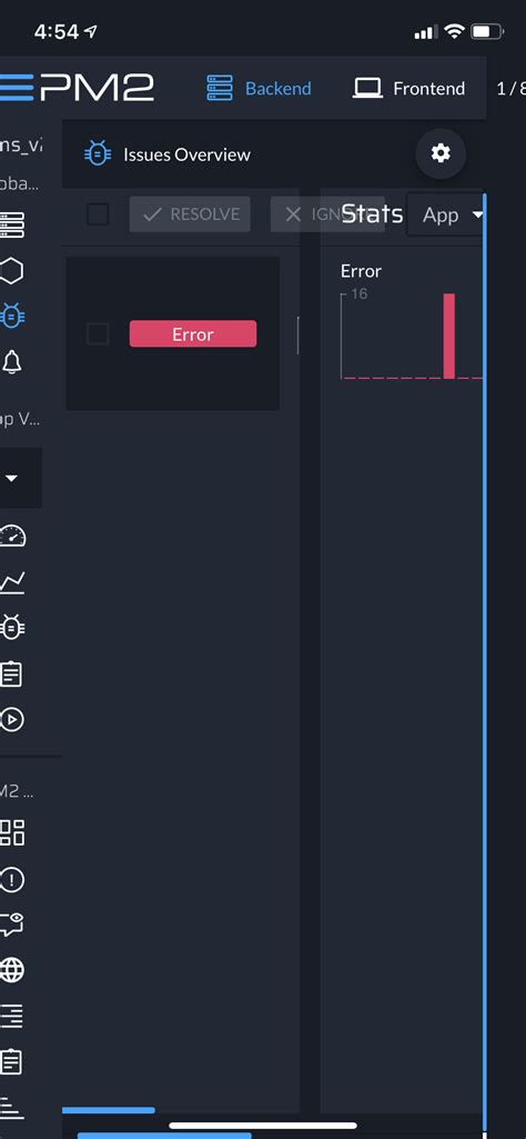 mobile dashboard ux ui isn t useable · issue 224 · keymetrics pm2 plus