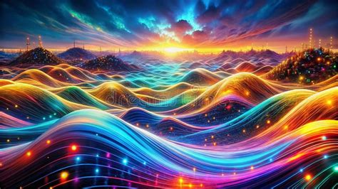 Immersive Virtual Landscape Dynamic Data Flow Visualization Explores