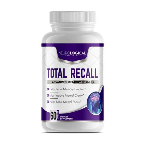 Total Recall Advanced Memory Formula Neurological Supplements