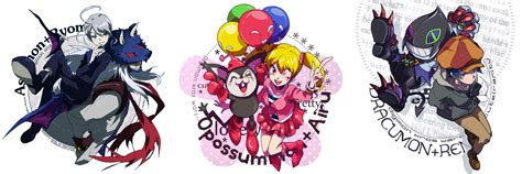Astamon Dracumon Mogami Ryouma Opossummon Suzaki Airu Tobari Ren Digimon Digimon Xros
