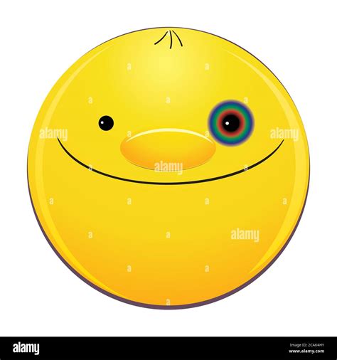Smiling Cartoon Emoji Emoticon Smiley Immagini Vettoriali Stock