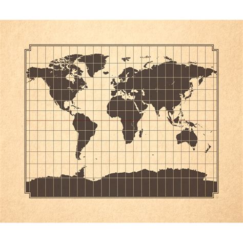 Gridded World Map Wall Art Creative Gallery