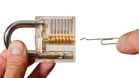 Open A Lock With A Paper Clip Youtube