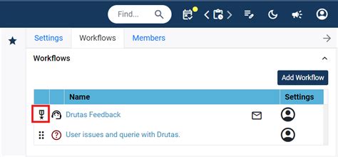 Default Workflow Drutas