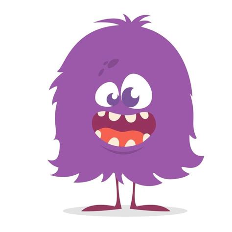 Hairy Monster Character Vector Art Icons And Graphics For Free Download