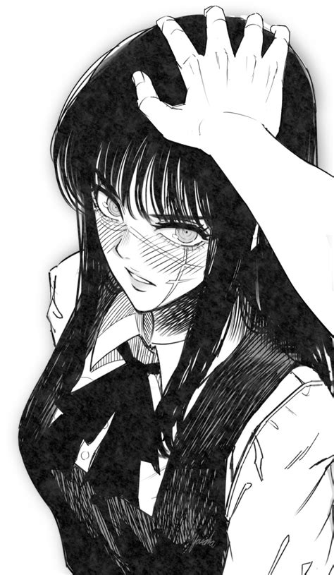 Yasakalv1 Yoru Chainsaw Man Chainsaw Man 1girl 1other Blush