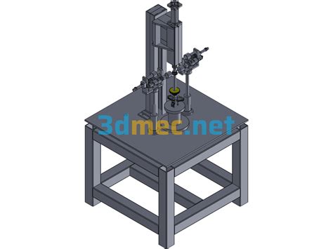 Gear Cutting Machine Gear Processing Machine Tool 3d Model Solidworks